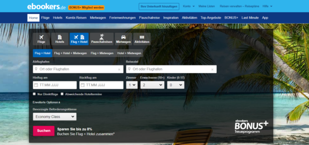 ebookers: Der Reiseanbieter im Test - Urlaubstracker.at